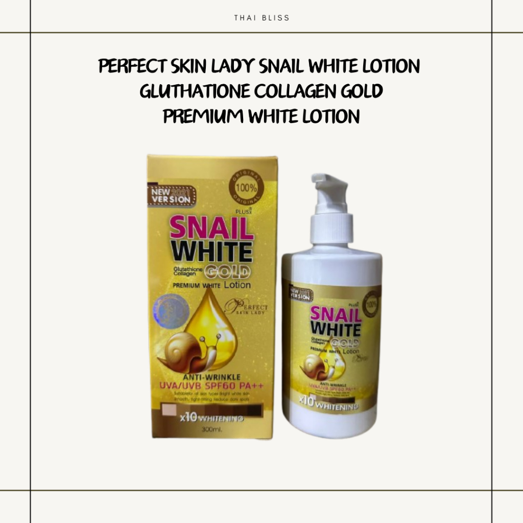 Perfect Skin Lady Snail White Lotion Glutathione Collagen Gold | Shopee ...