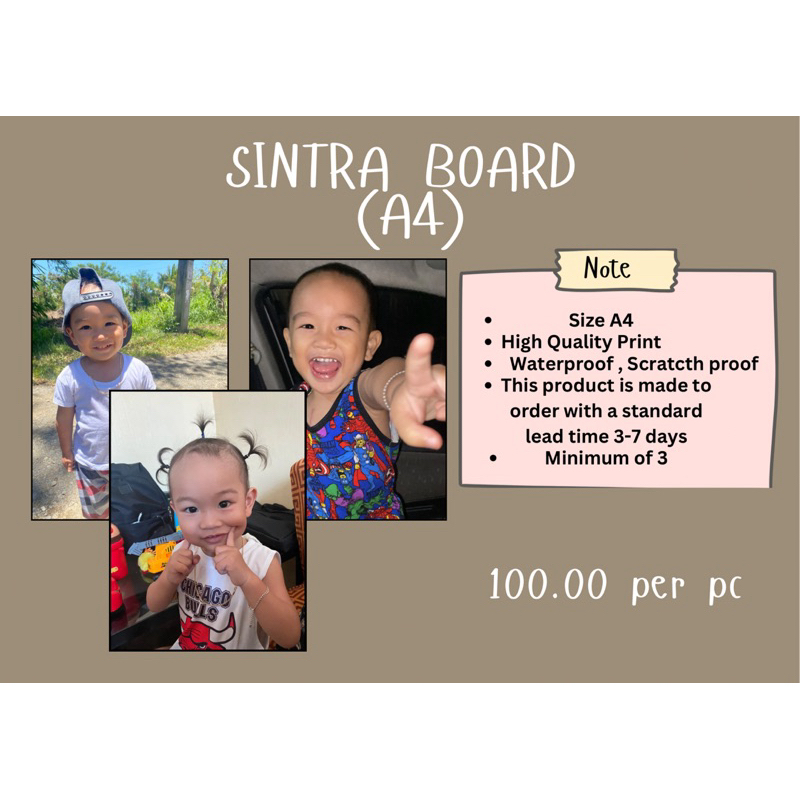 personalized sintra board a4 size and hexagon | Shopee Philippines