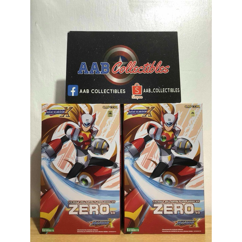 Capcom Kotobukiya Megaman X Zero 1/12 Scale Full Action Plastic Model ...