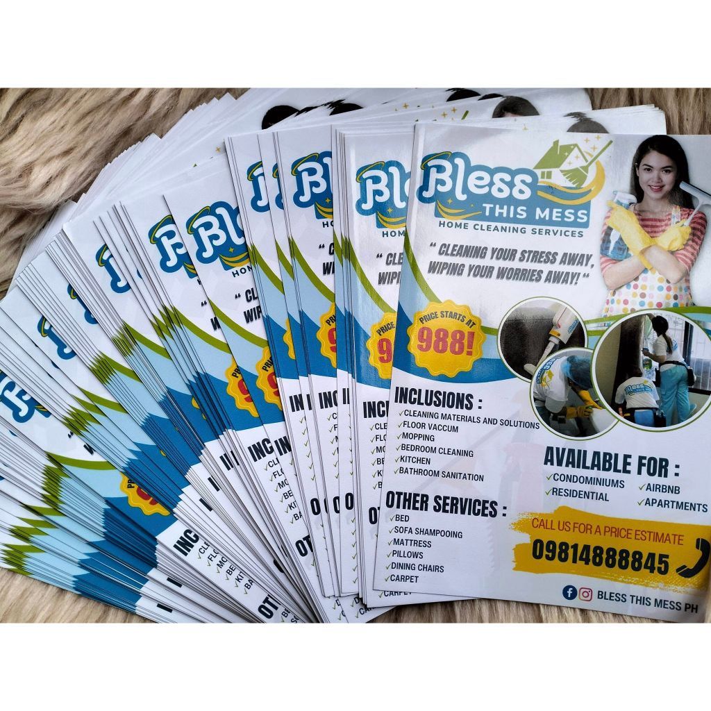 A5 GLOSSY COLORED FLYERS GOOD QUALITY | Shopee Philippines
