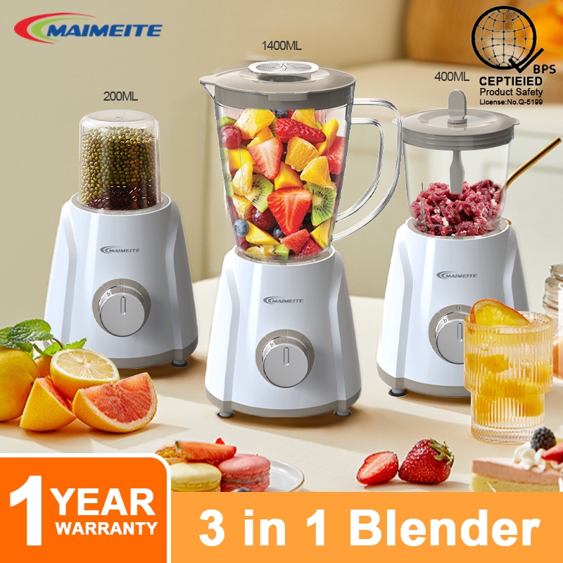 MAIMEITE 3 in 1 blender Chopper meat grinder blender for shake High ...