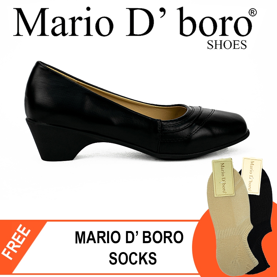 Mario D' Boro Women Shoes Lv 22129 Black | Shopee Philippines