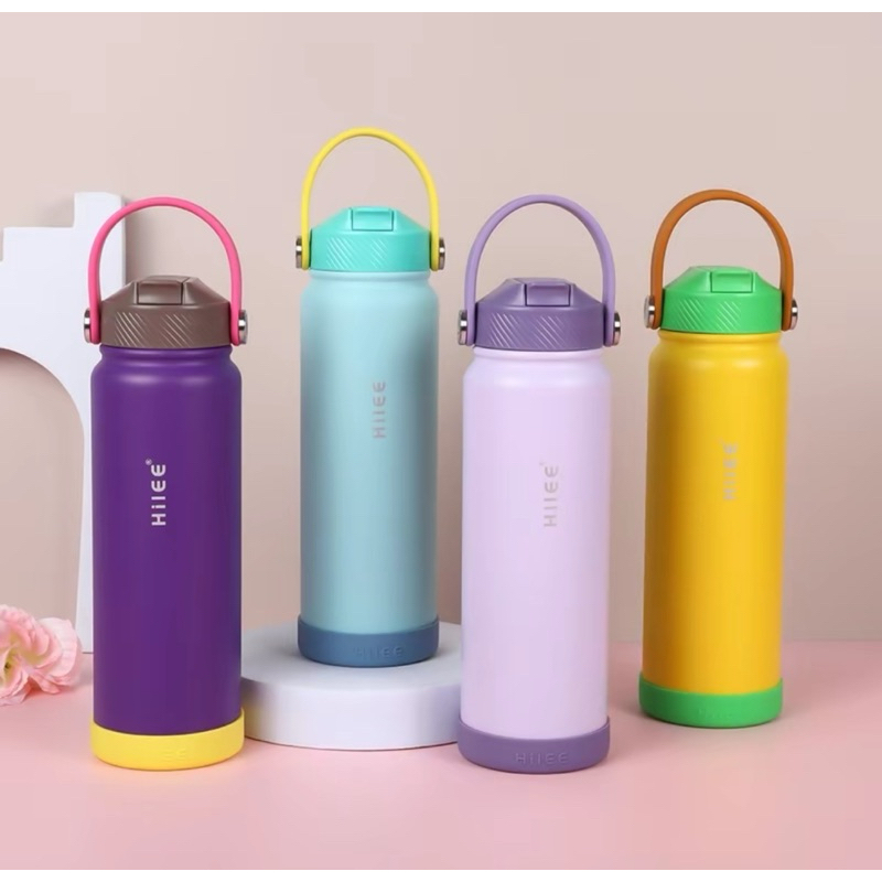 (FREE NAME)HILEE FLASKS WITH AN AUTHOMATED STRAW AND SILICON BOOT ...