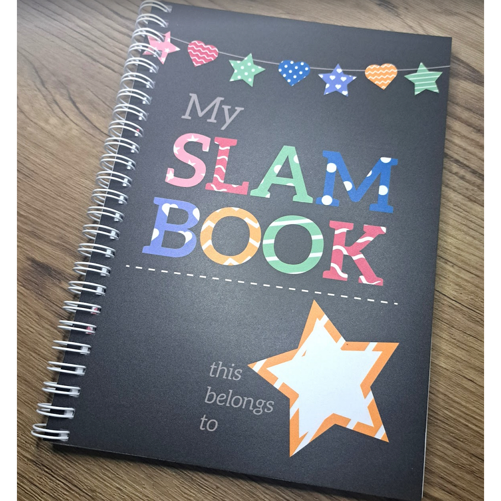 SLAMBOOK AUTOGRAPH BOOK | FRIEND'S FOLIO | SLAM BOOK | SLUMBOOK | Black ...