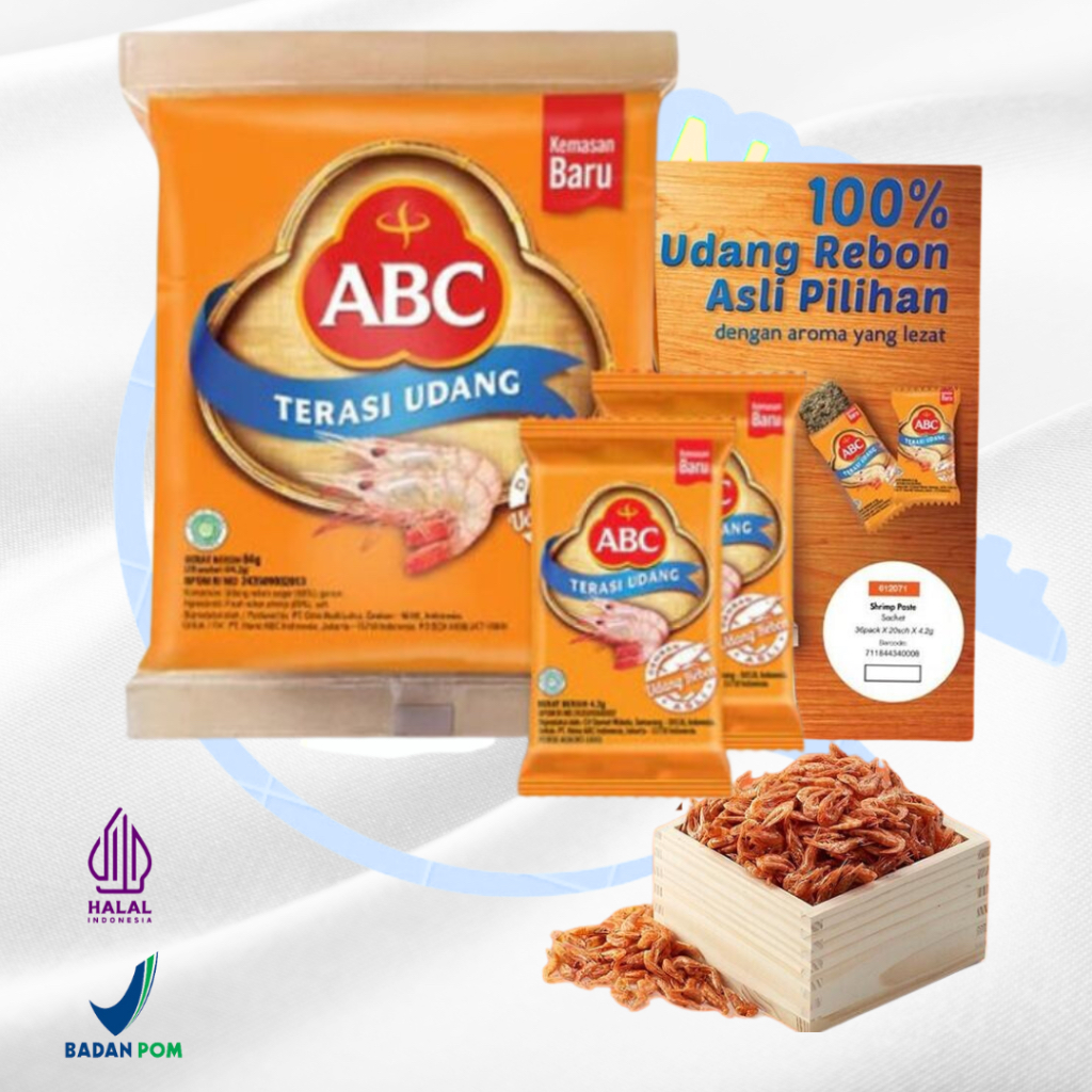 ABC Terasi Udang 84g 20packs Indonesia Shrimp Paste Condiments Blended ...