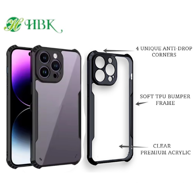 Hybrid Clear Back Bumper Border Redmi A1 A2 A3 PLUS 6A 9A 10C 13C 14C ...