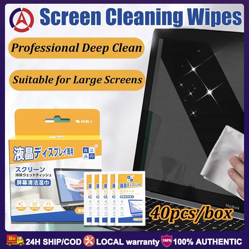 Big Screen Cleaner Wet Wipes for Laptop Computer Screen TV LCD LED PC ...
