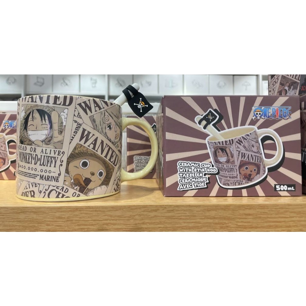 MINISO ONE PIECE COLLECTION CERAMIC CUP W/STIR ROD 500ml | Shopee ...