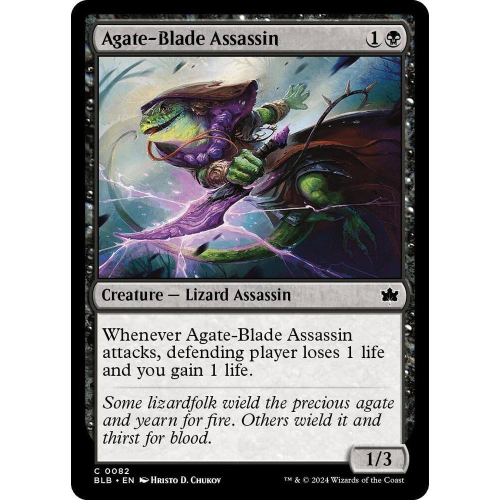 Magic the Gathering - Agate-Blade Assassin - MTG Black - BLB - NM ...