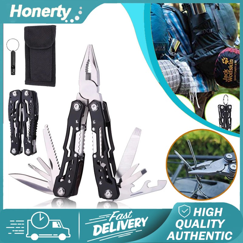 14 in 1 Multitool Pliers Gives One Whistle as a Gift Folding Pliers ...