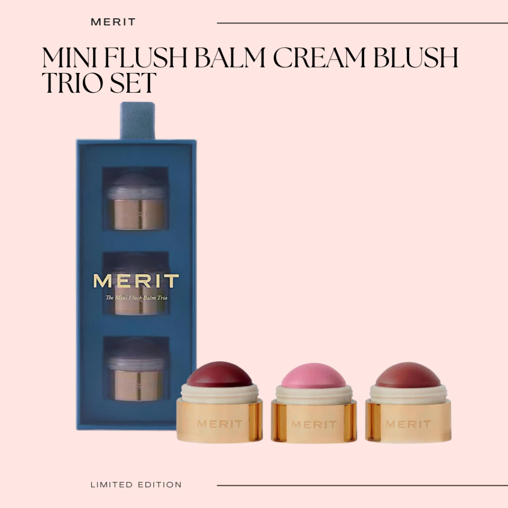 MERIT Mini Flush Balm Cream Blush Trio Set | Shopee Philippines