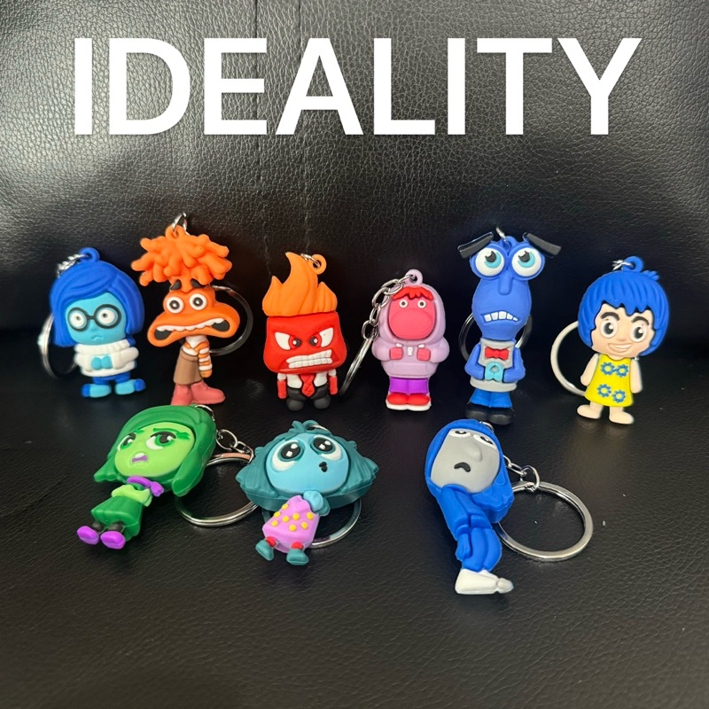 New Inside Out Keychain Anime Cartoon Character Keychain Bag Charms ...