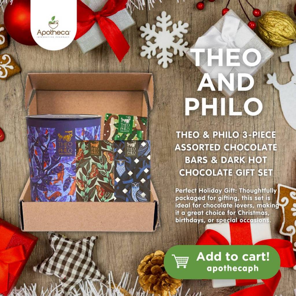 Theo & Philo 3-Piece Assorted Chocolate Bars & Dark Hot Chocolate Gift ...