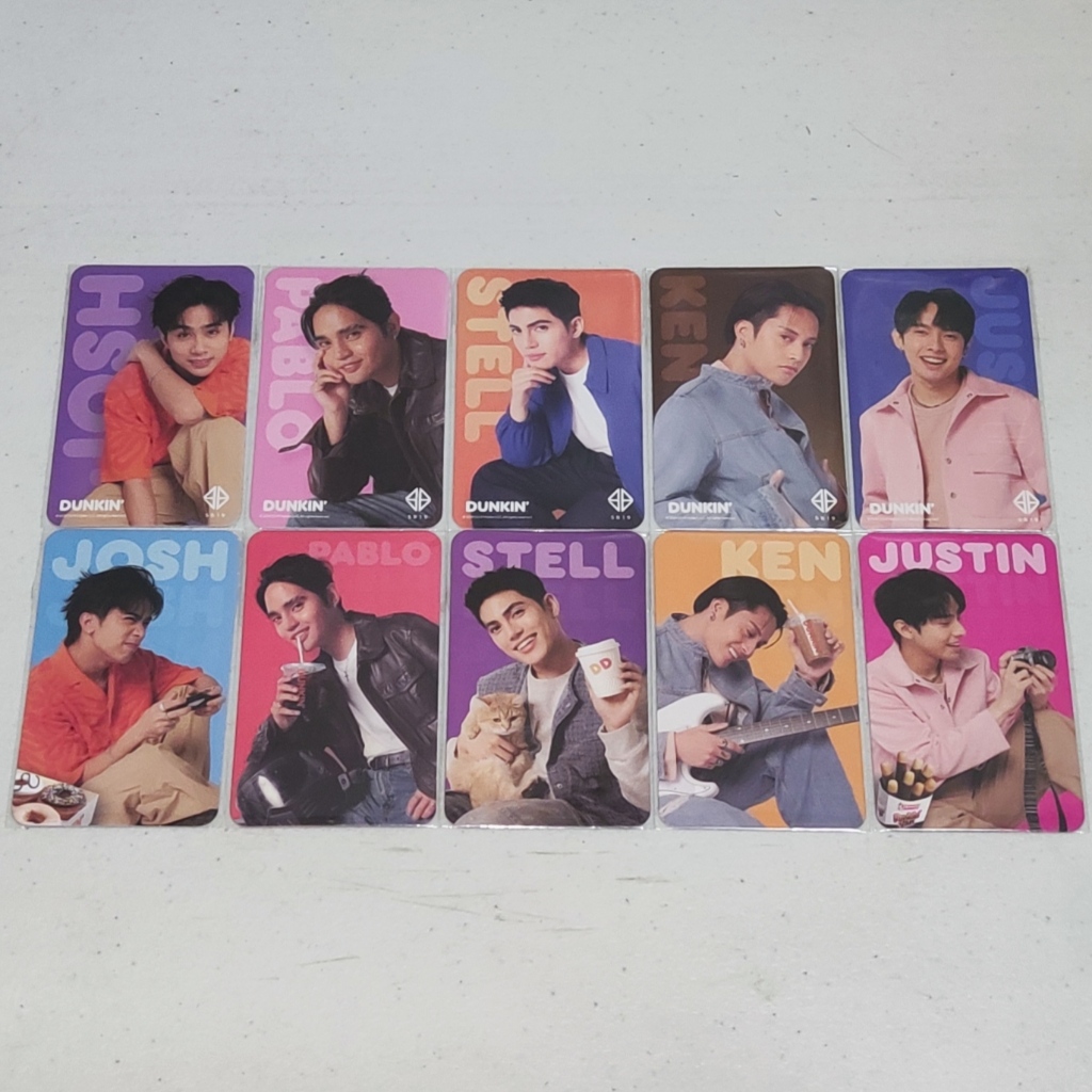 10 Pieces SB19 Dunkin' Donuts Official Photocard Card Complete Set ...