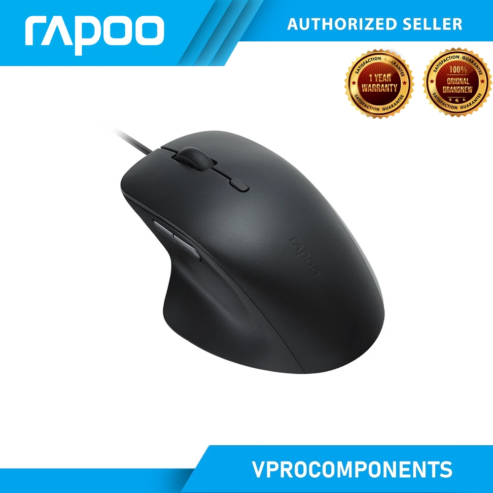 Rapoo N500 Wired Optical Mouse | Shopee Philippines