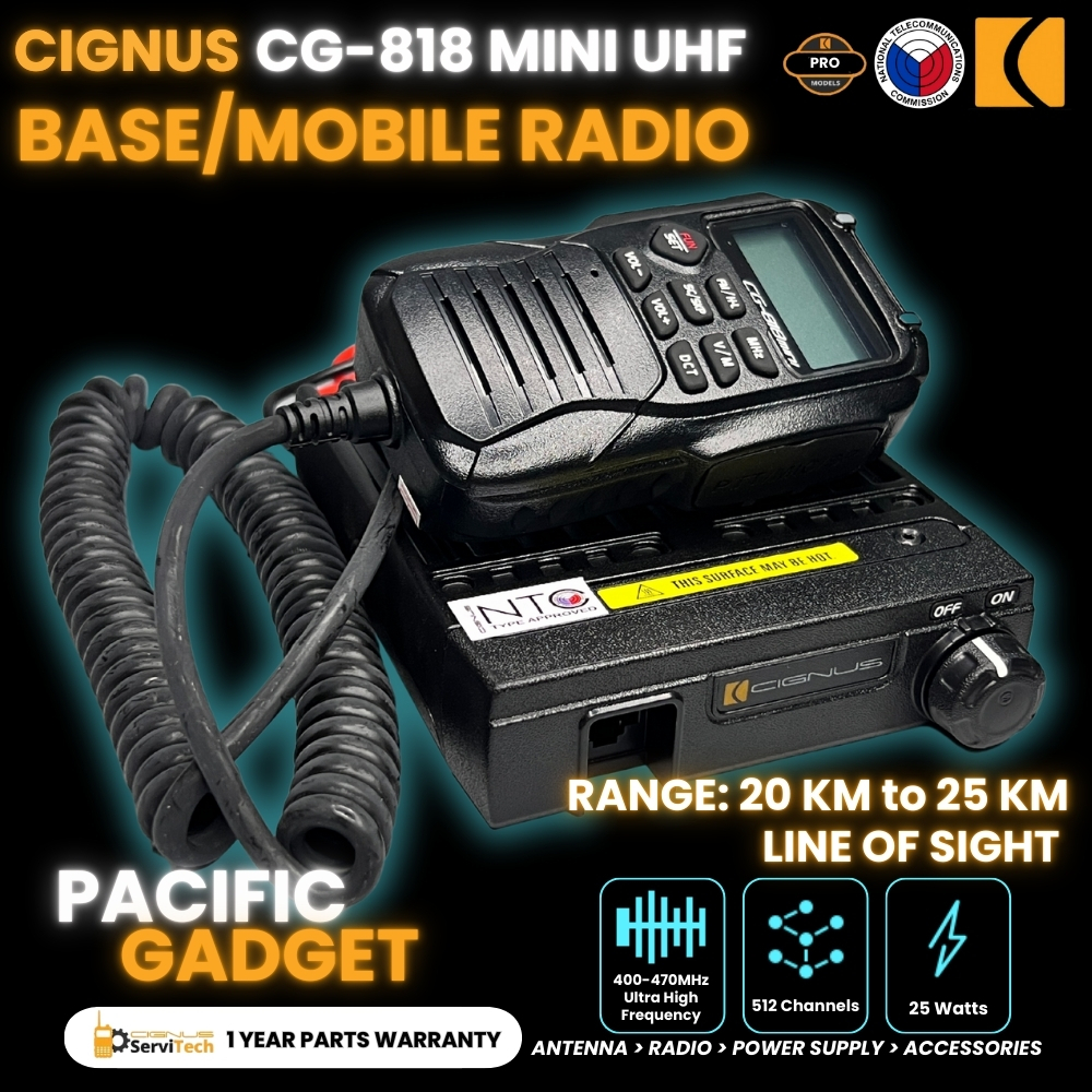 Cignus CG-818 Mini Base Mobile Radio UHF | Shopee Philippines