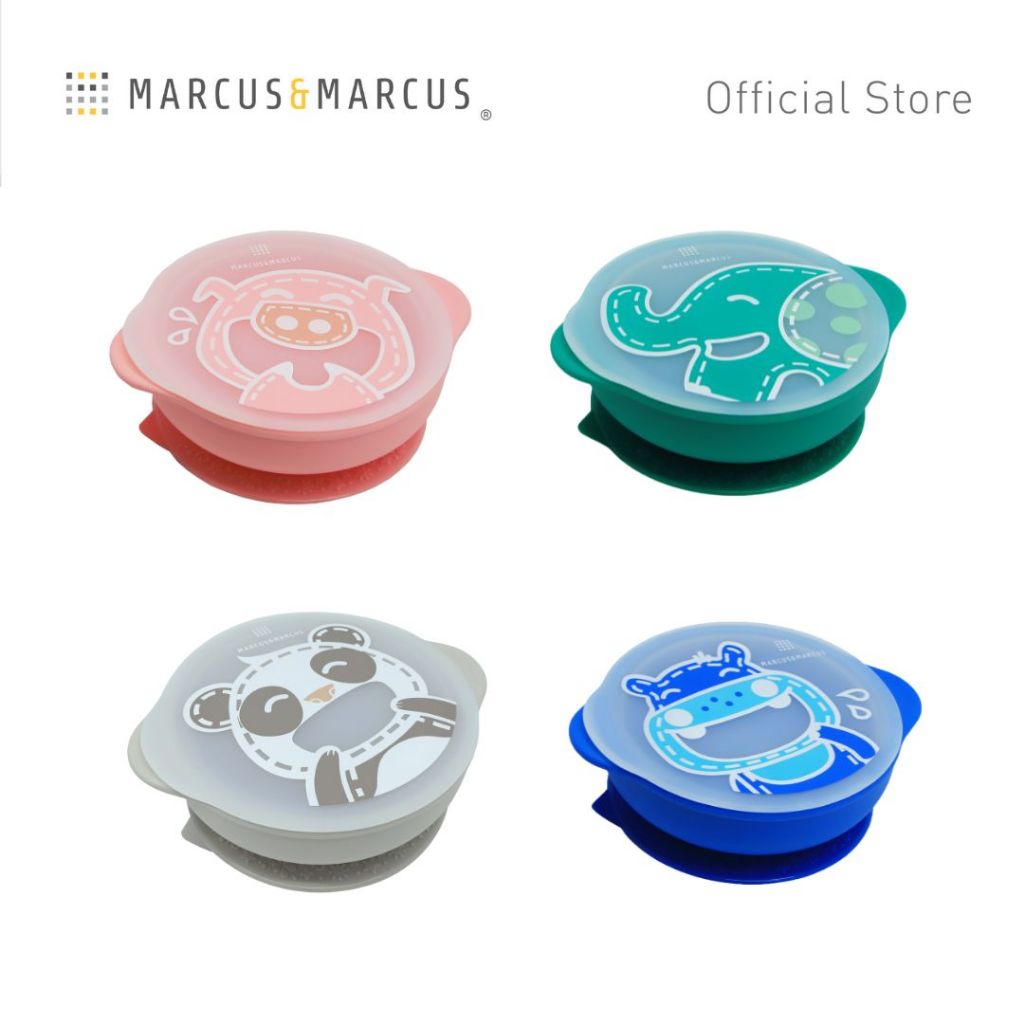 Marcus & Marcus Self Feeding Suction Bowl with Lid | Shopee Philippines