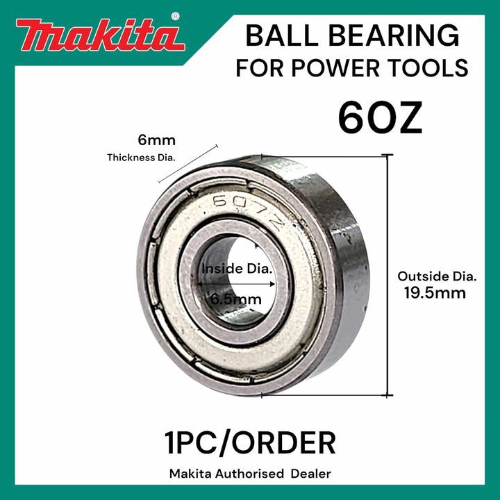 Original Makita Ball Bearing for Makita Power Tools 607Z (METAL SEAL ...
