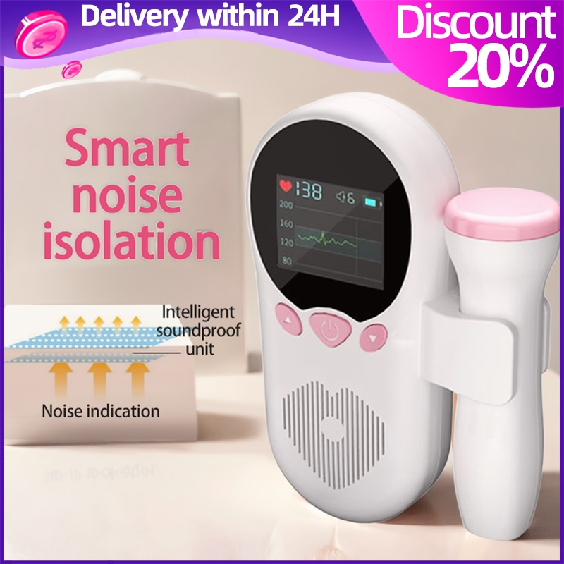Fetal Doppler Affordable Portable Baby Heart Monitor With Gel Medical ...