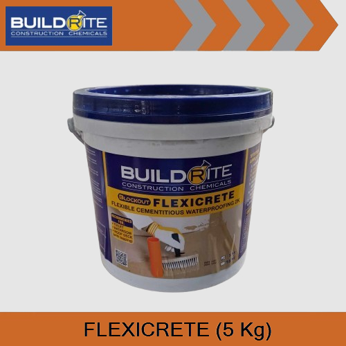 Buildrite Blockout Flexicrete (5Kg) Flexible Cementitious Waterproofing 2K | Shopee Philippines