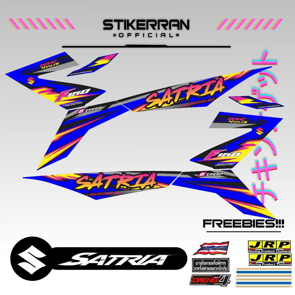 SUZUKI RAIDER 150FI SATRIA NTN 2024 EDITION LATEST DESIGN DECALS ...