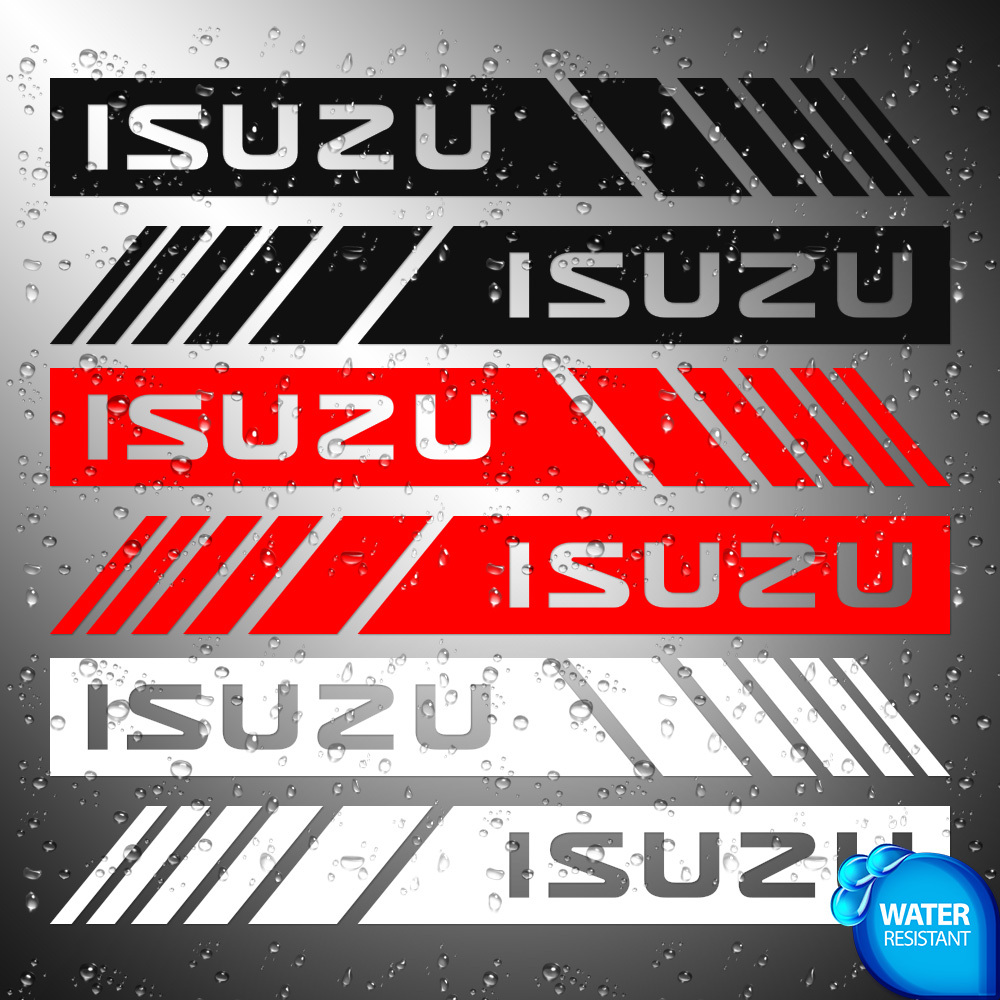 Side Mirror Stickers for Isuzu Dmax MUX Crosswind Traviz | Cut-out ...