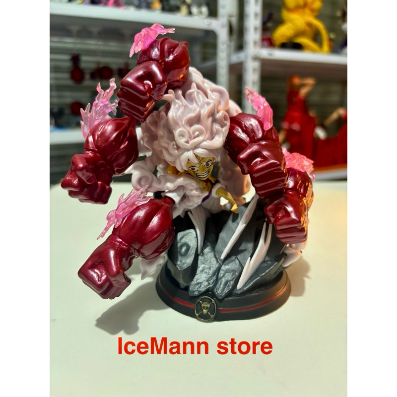 Monkey d luffy gear 5 action figure, 14cm tall, knock off | Shopee ...