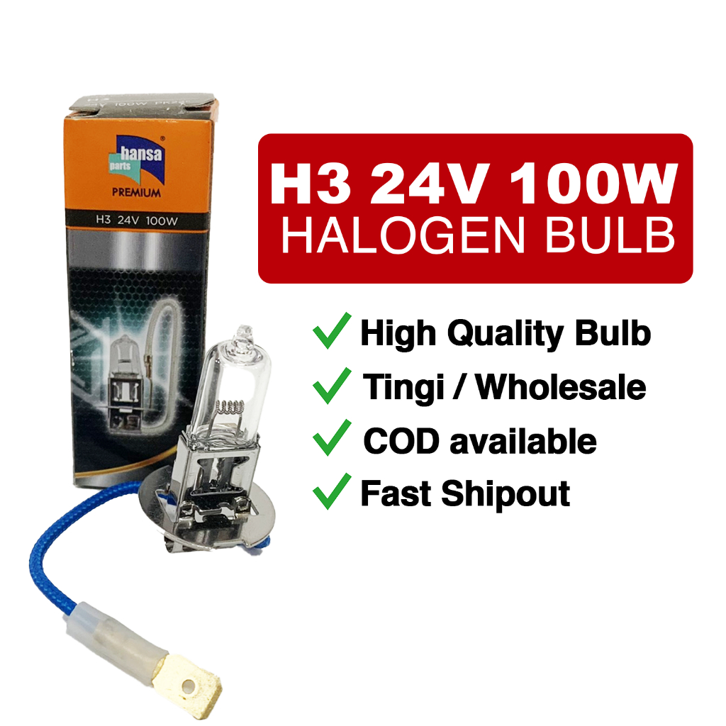 H3 24V 100W Halogen Bulb Fog Lamp Light Hansa Auto Car Automotive Bulb ...