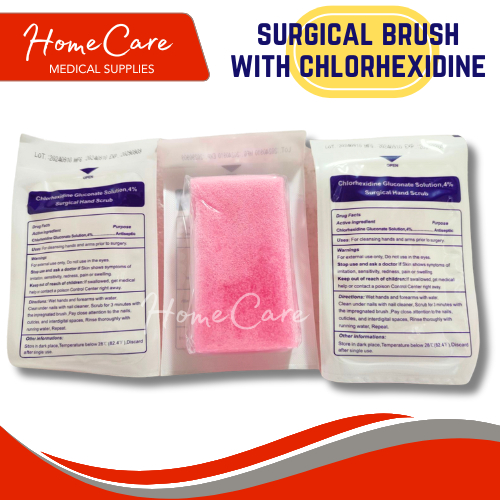 Surgical Hand Scrub Brush, With CHLORHEXIDINE Gluconate Solution, 4% ...