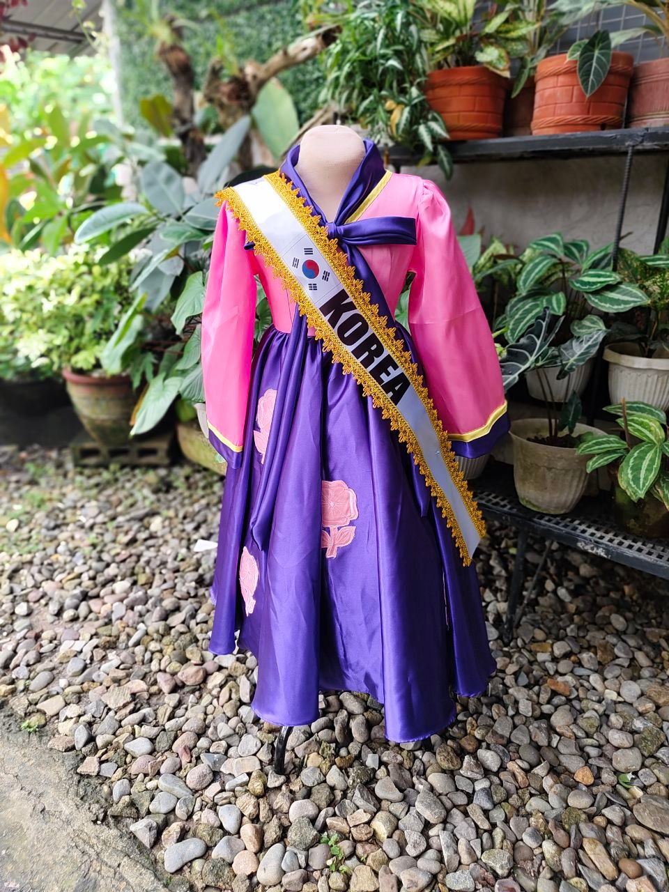 UZZO II Korea United Nations National Costume Attire Ball Gown with ...