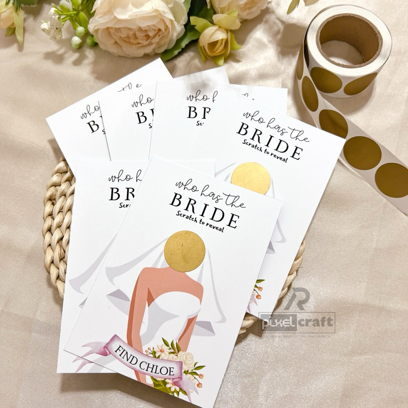 (50 PCS) Scratch-Off Cards for Weddings & Gender Reveals | Find the ...
