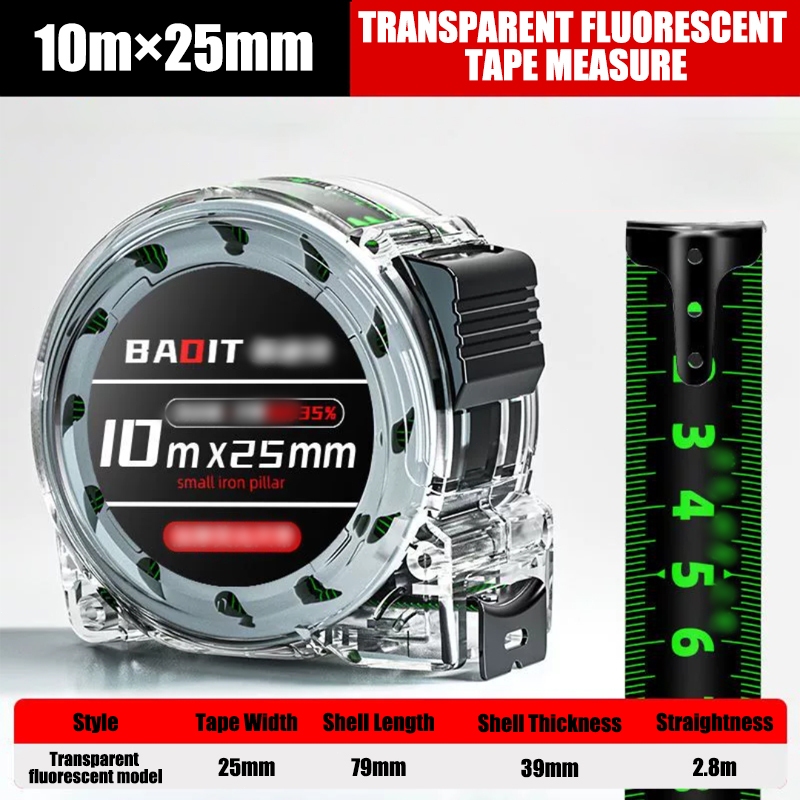 Metro Steel Measuring Tape Fluorescerous Auto Lock Meter Tape Measuring ...