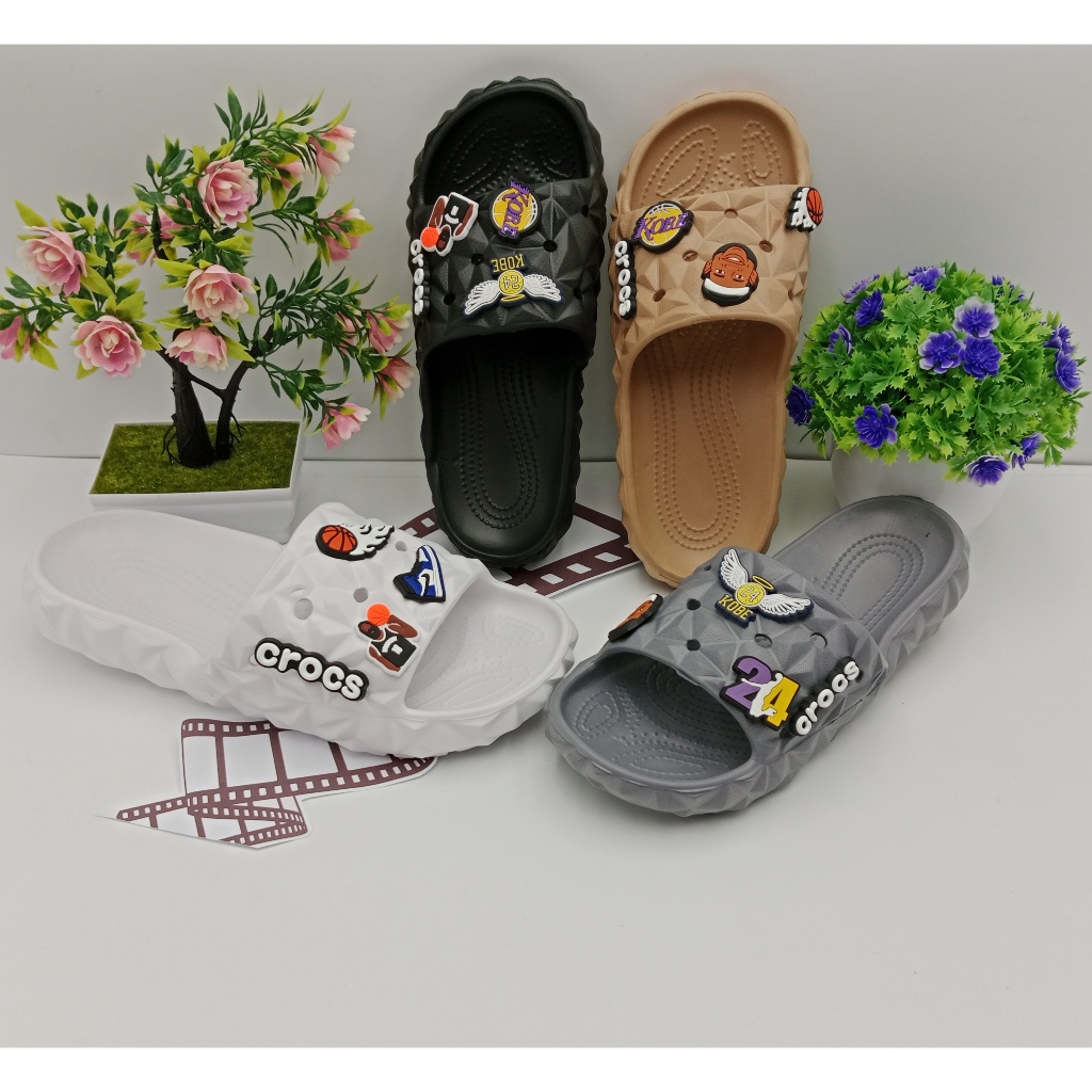 2024 100% Crocs Classic Couple Sandals Solid Color Men's and Women's ...