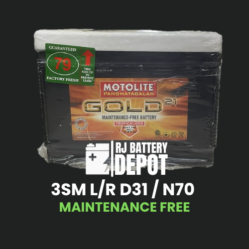 3SM L/R D31 / N70 MOTOLITE GOLD BATTERY | Shopee Philippines