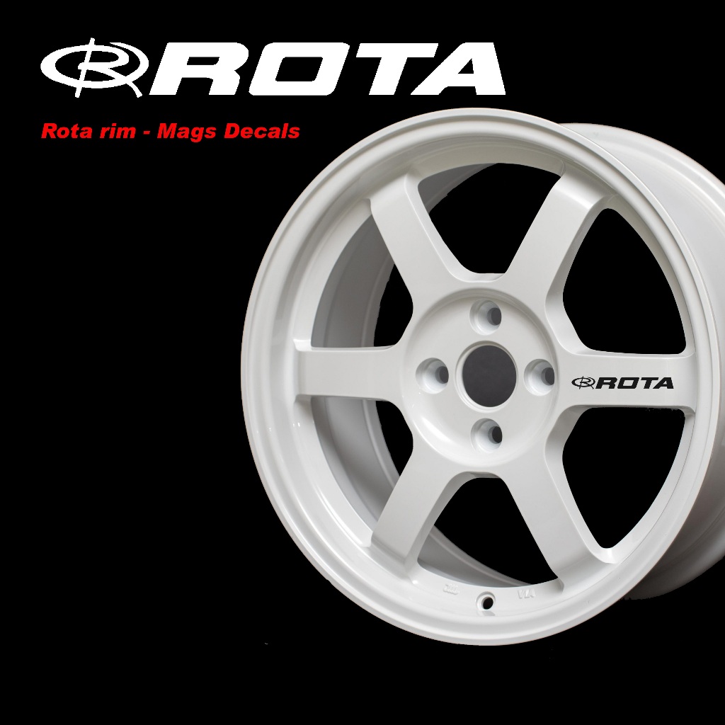 Rota - Rim Stickers Side - Door Window - Outdoor Vinyl Decals | Shopee ...