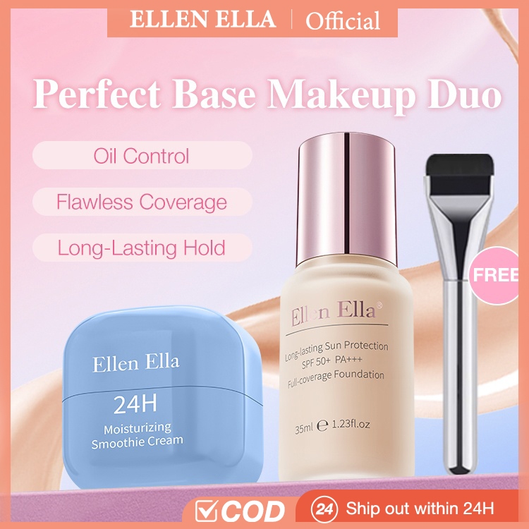 【Freebie】Ellen Ella make up sunscreen age 20s korean foundation with spf cream + moisturizer ...