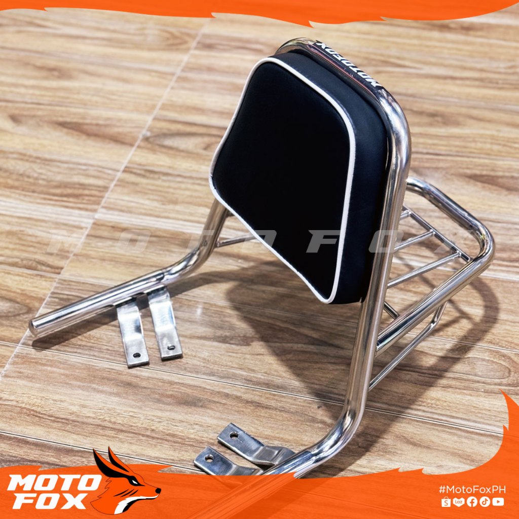 Yamaha Fazzio Top Box / Carrier Bag Bracket w/ Back Rest - Stainless ...