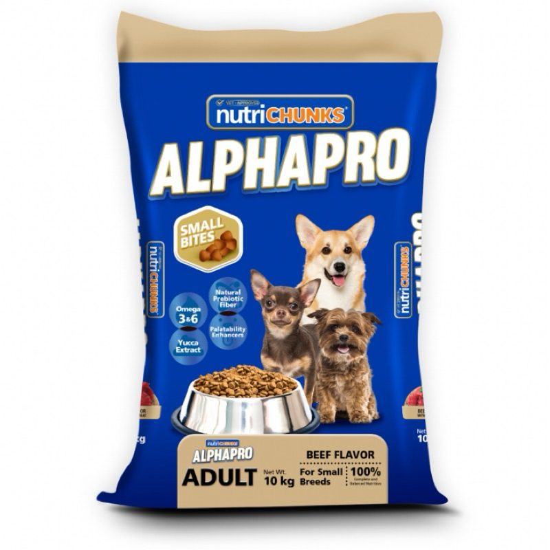 (10 kg) Alpha Pro Beef Adult Small Bites | Shopee Philippines