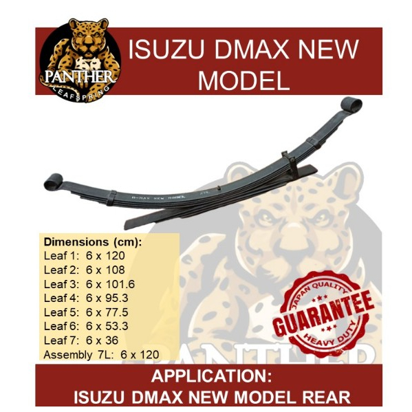 Molye / Leaf Spring for Isuzu D-Max Rear (MATIBAY) | Shopee Philippines