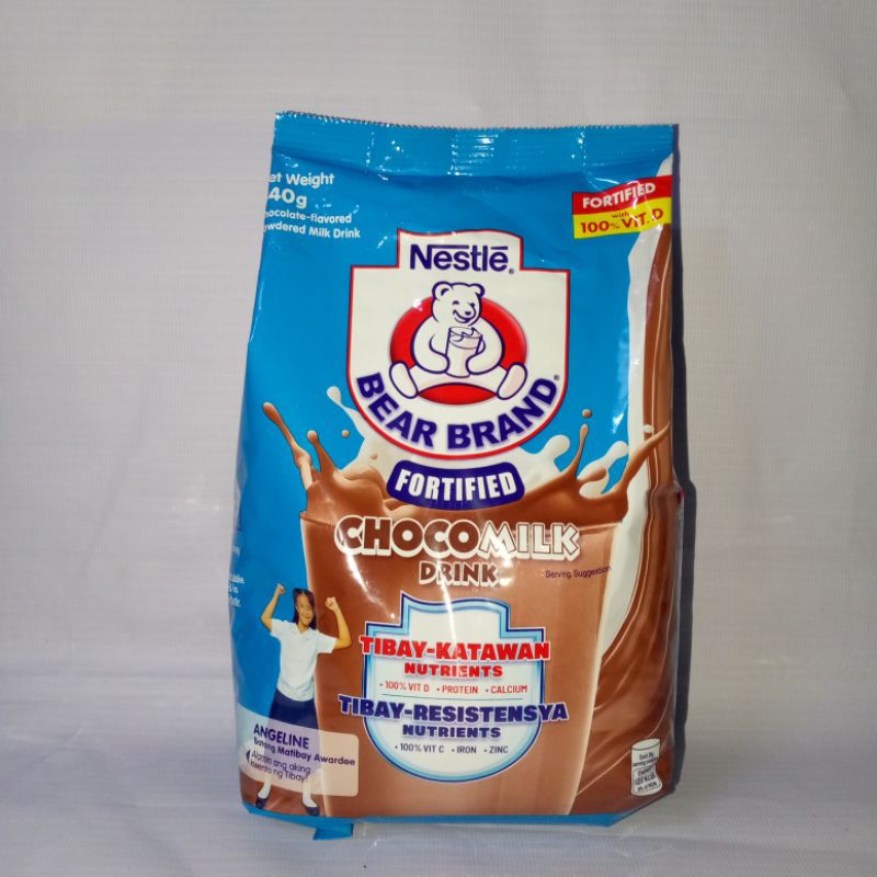 Bear Brand Fortified Choco Milk Drink 840g | Shopee Philippines