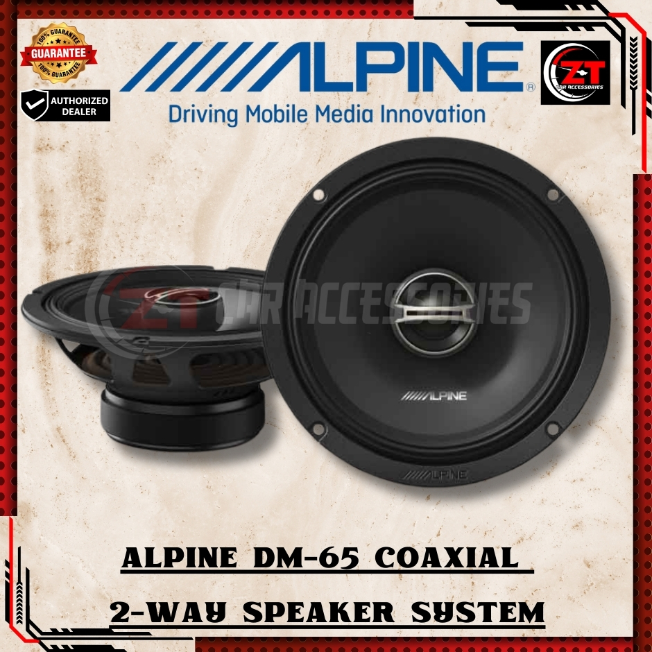 ALPINE DM-65 Coaxial 2-Way Speaker System | Shopee Philippines
