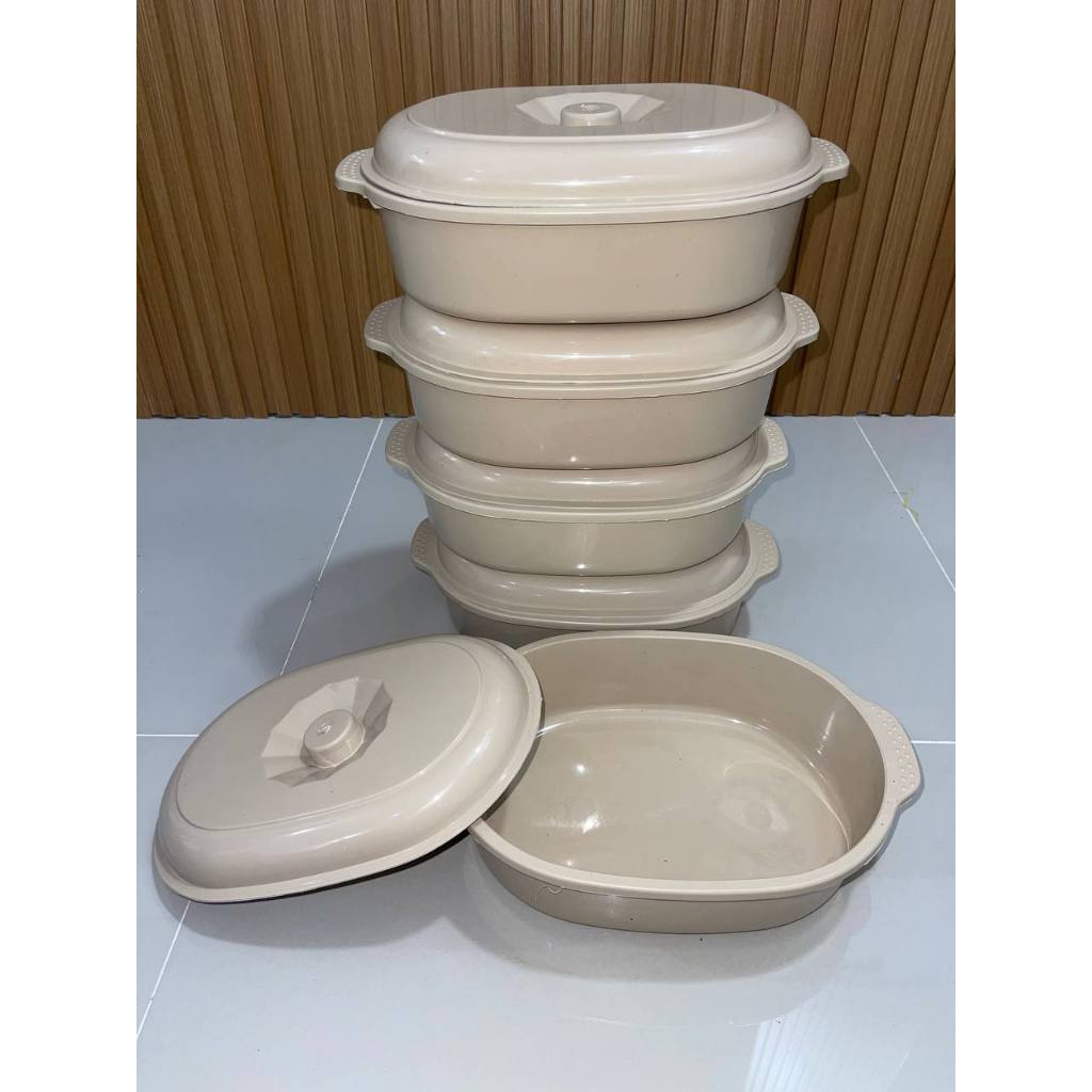 set of 5pcs. tupperware / 4 Liters food storage with cover / 4L food ...