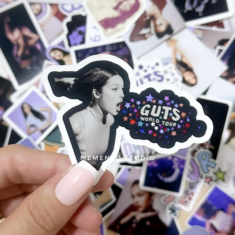 50 Pcs Olivia Rodrigo Guts World Tour Decorative Stickers | Shopee ...