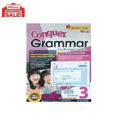 CONQUER GRAMMAR: WORKBOOK-3 FOR PRIMARY LEVEL-PAPERBACK | Shopee Philippines