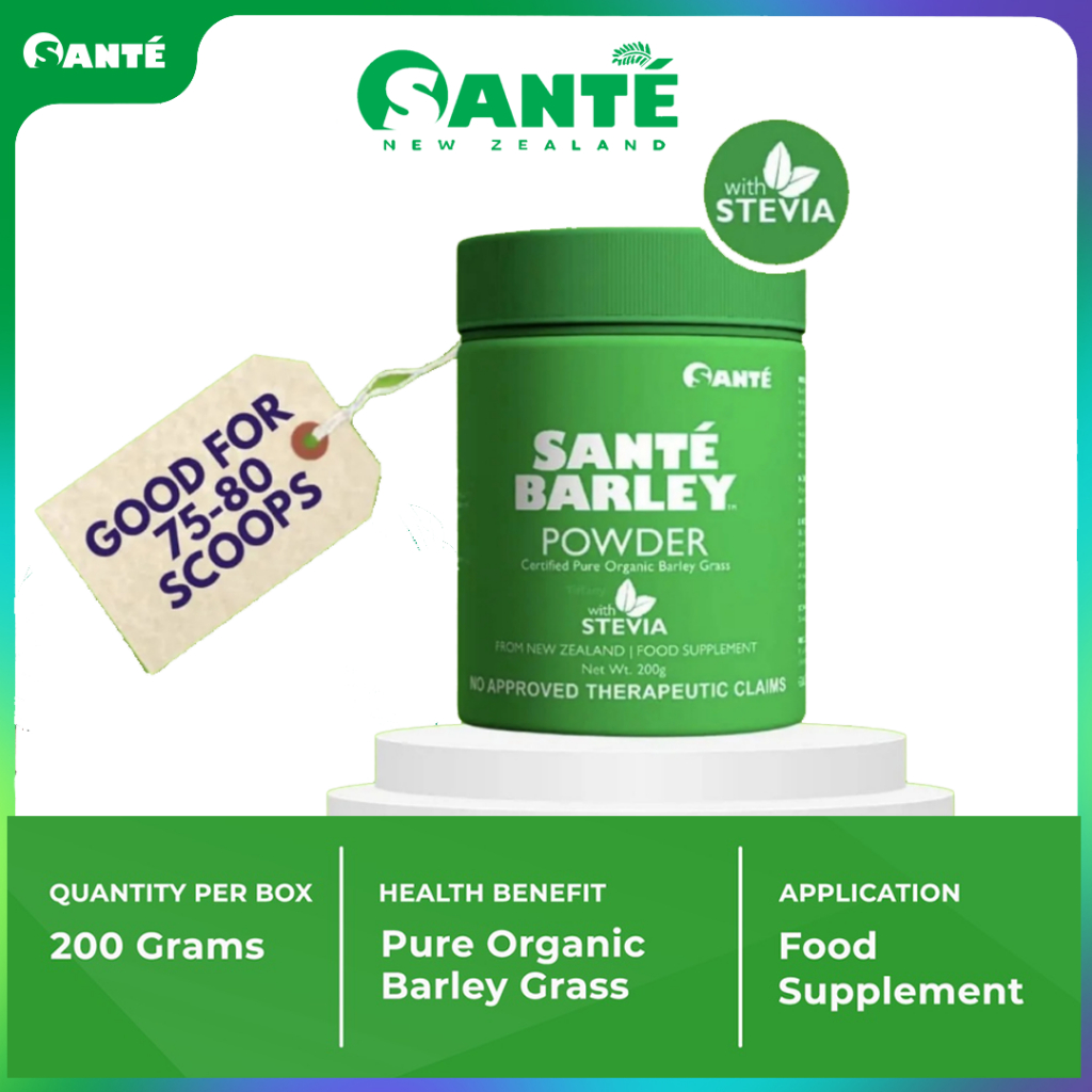 Sante Barley Canister with Stevia from New Zealand 200g | Shopee ...