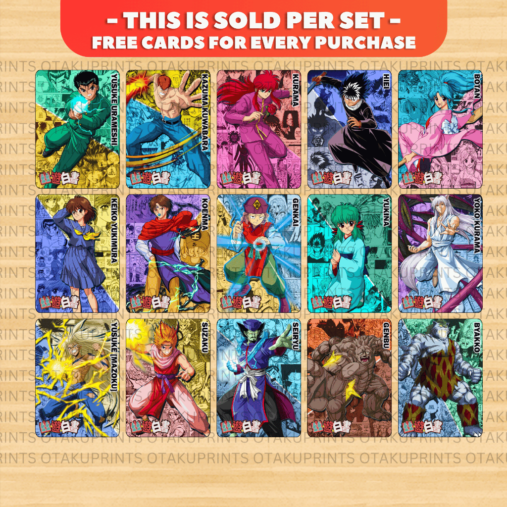 Yuyu Hakusho / Ghost Fighter Photocard - [SOLD PER SET] | Shopee ...