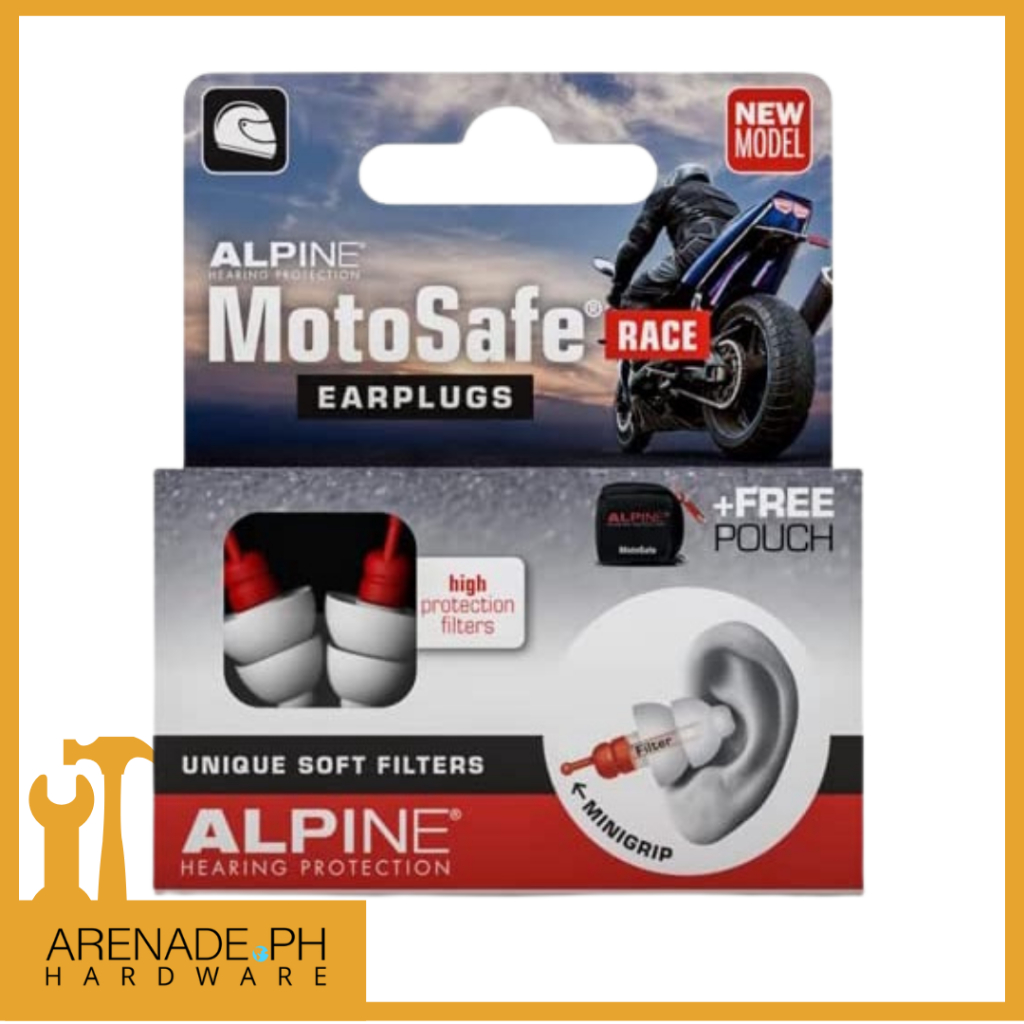 Alpine MotoSafe Race Motorcycle Ear Plugs for Wind Noise Reduction ...