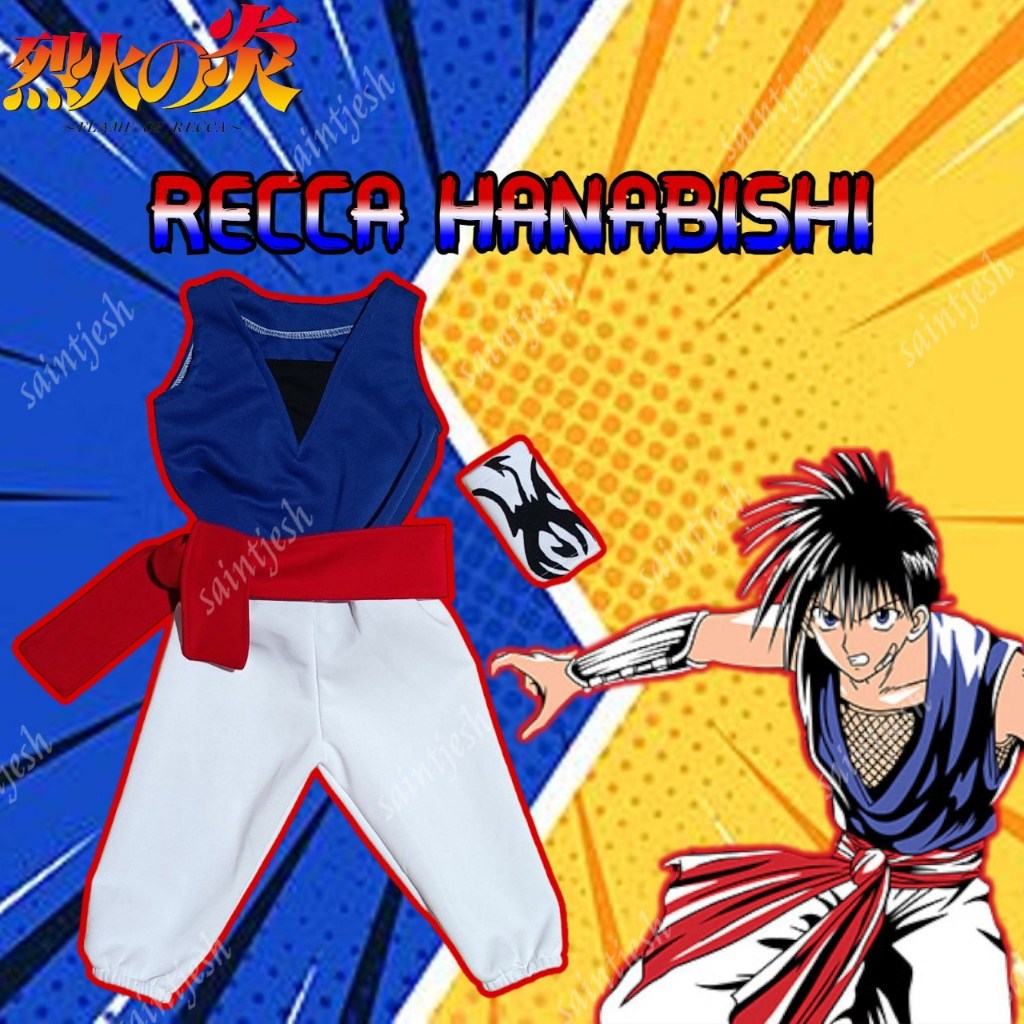 Recca Hanabishi From Flame Of Recca Inspired Costume For Baby Boy/Kids ...