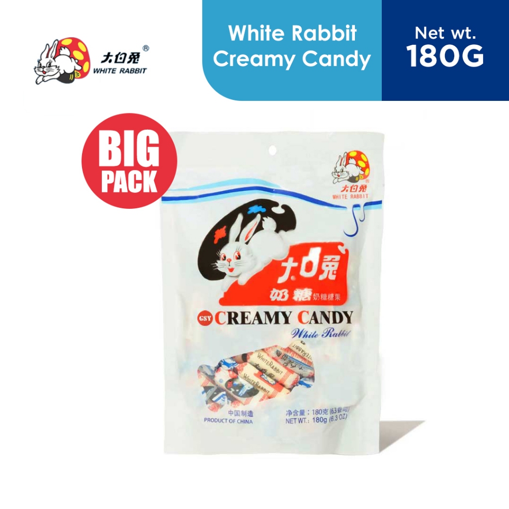 White Rabbit Creamy Candy BIG PACK - 100% Original 180g | Shopee ...