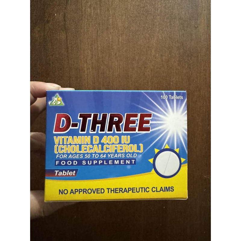 DTHREE 400iu vitamin D | Shopee Philippines